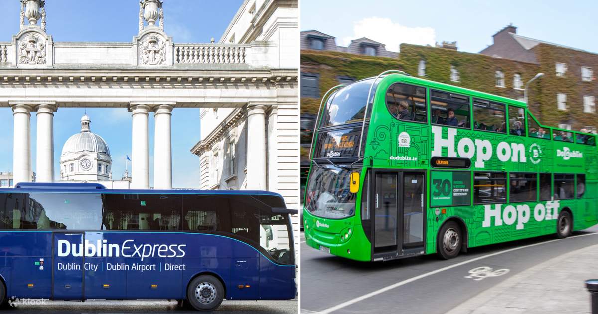 Dublin Express Airport Transfer & Hop-On Hop-Off Bus by DoDublin ...