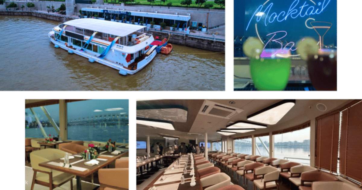 Ahmedabad: Akshar Riverfront Cruise dengan Makanan & Muzik - Klook ...