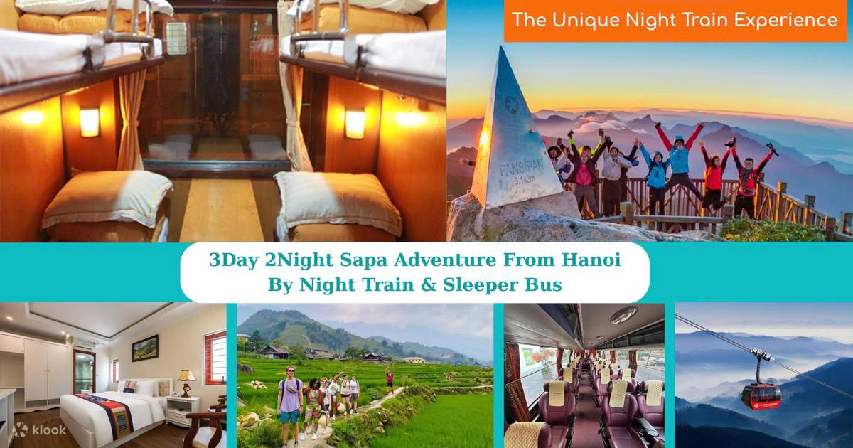 3D2N Sapa Adventure Tour from Hanoi by Night Train & Sleeper Bus ...