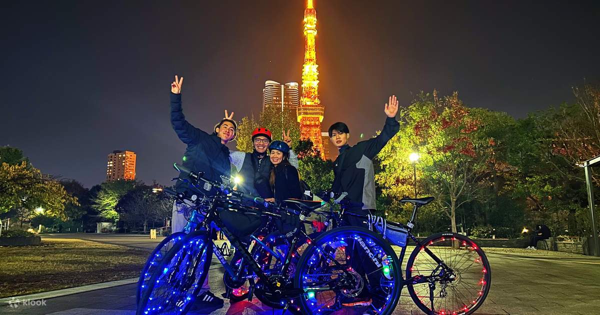 2-Hours Neon Bike Tour of the City's Hidden Gems in Tokyo - Klook