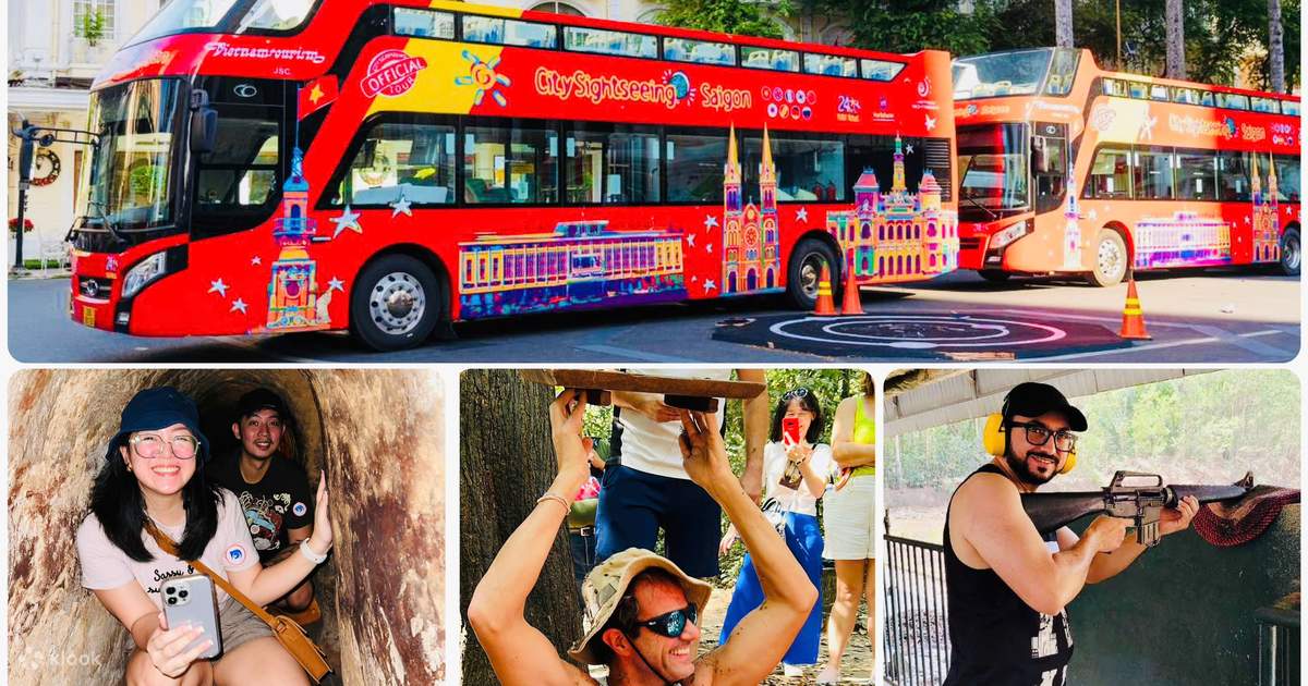 Hochiminh City Tour by Sightseeing Double-Decker Bus & Cu Chi Tunnel ...