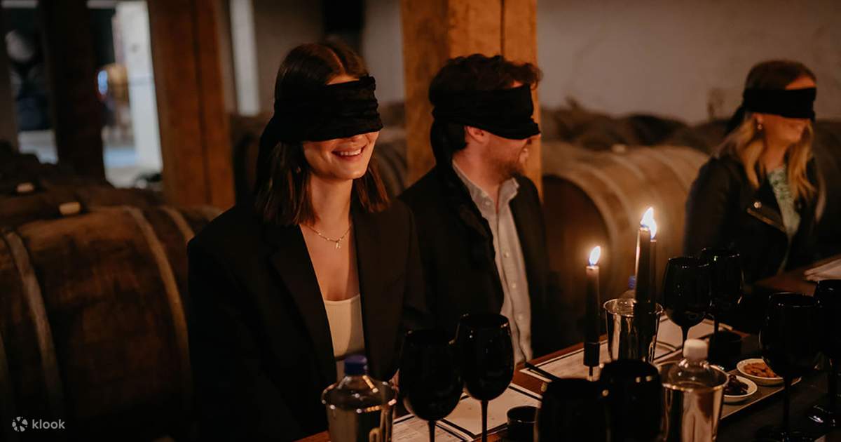Wine Tasting in Tasting in the Dark: A Sensory Wine Experience at Hardy ...