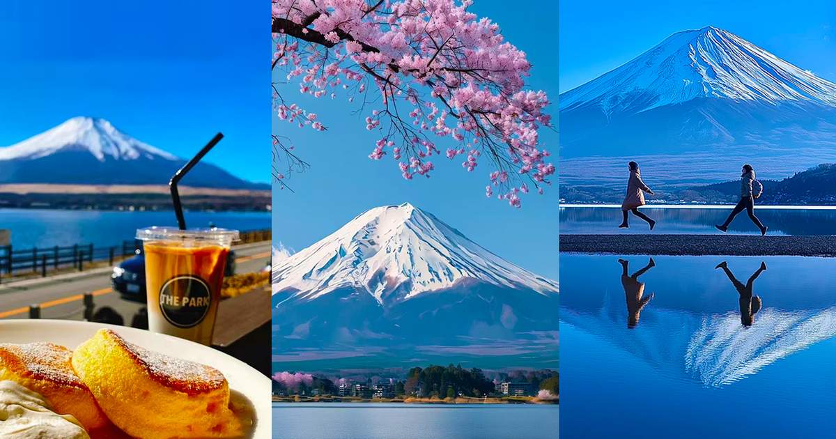 6 beautiful photos of Mount Fuji, a one-day tour, watching swans on the ...