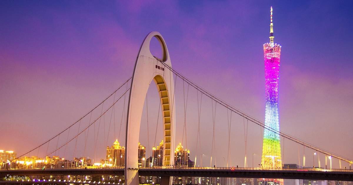 Guangzhou Night Cruise Pearl River Night Cruise Beijing Road Big Buddha ...