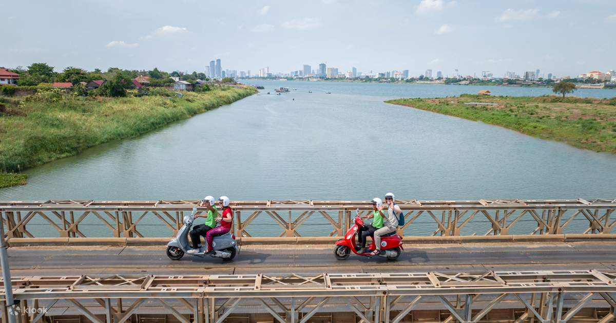 Phnom Penh Silk Island Haft Day Vespa Tour - Klook