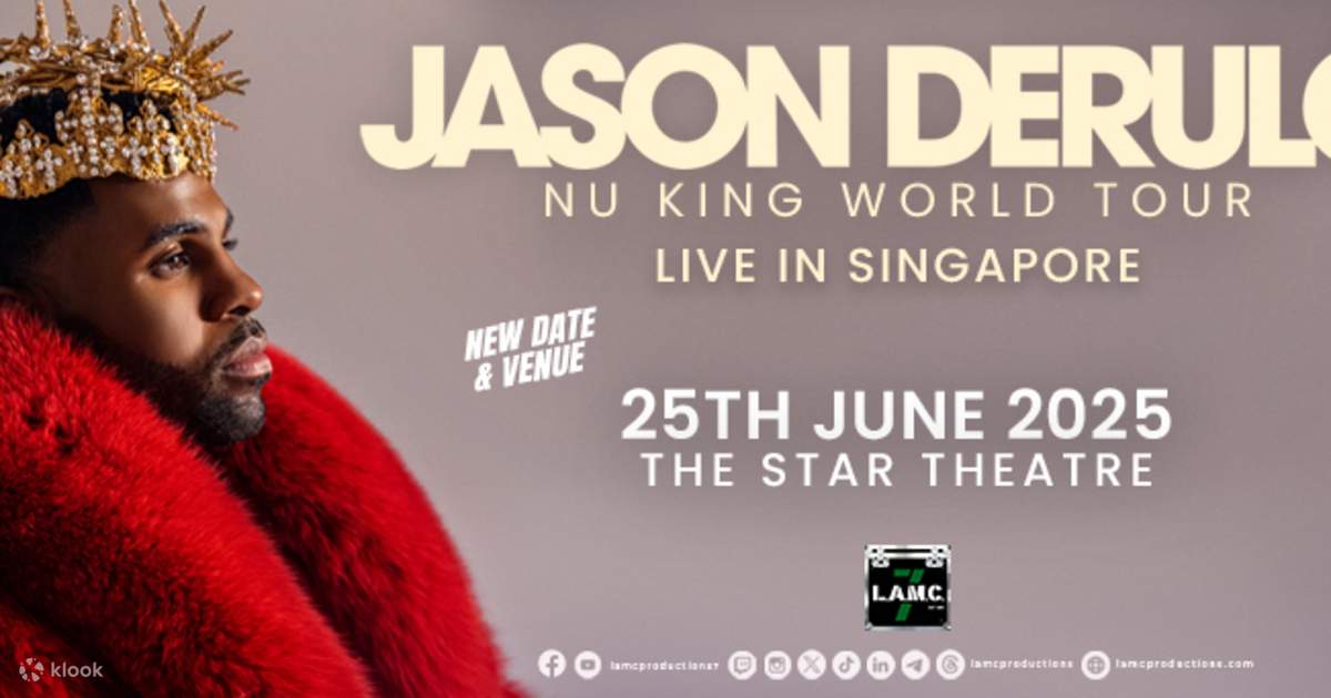 JASON DERULO - Nu King World Tour - Live in Singapore - Klook
