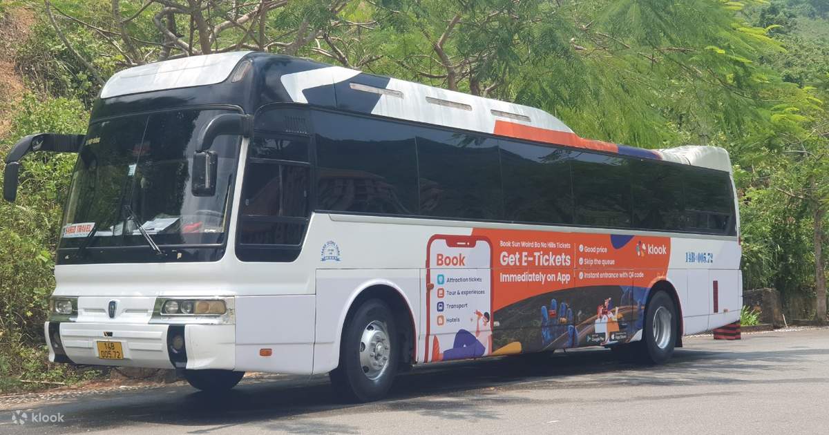 Transportasi Bersama Shuttle Bus antara Da Nang City dan Ba Na Hills ...