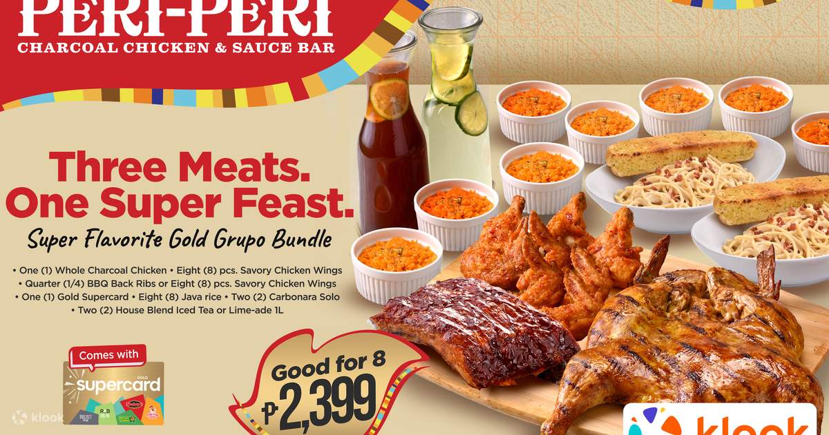 Peri-Peri Charcoal Chicken & Sauce Bar F&B Deals - Klook Philippines