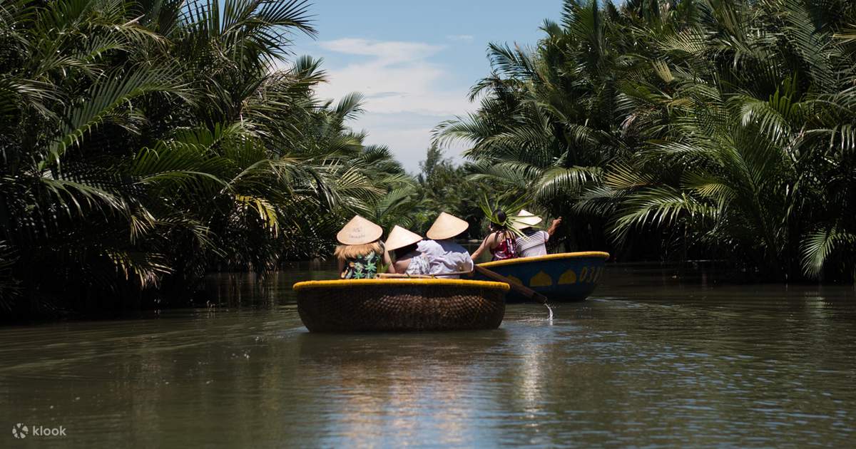 Tour della foresta di cocco in barca a canestro a Hoi An, Vietnam ...