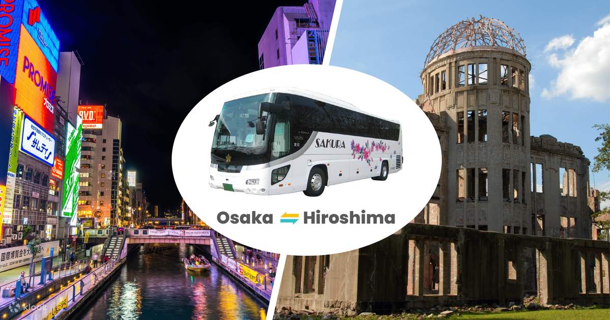 Bus autostradale Osaka-Hiroshima (Kansai-Hiroshima) di Sakura Kotsu ...