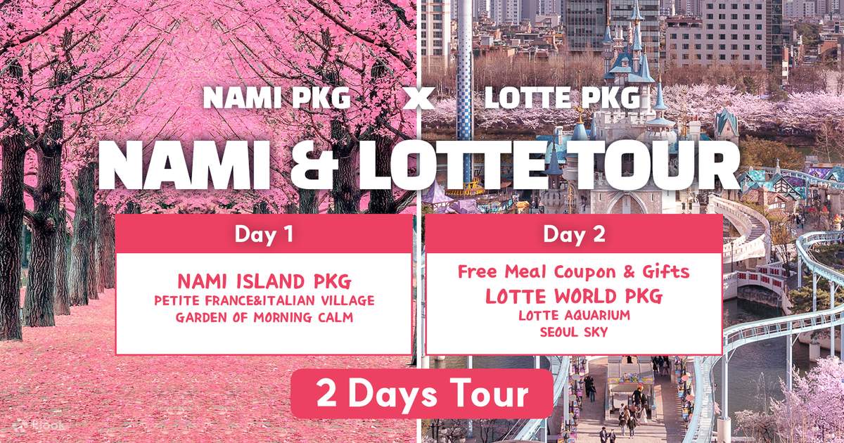 NAMI ISLAND & LOTTE WORLD TOUR - Klook