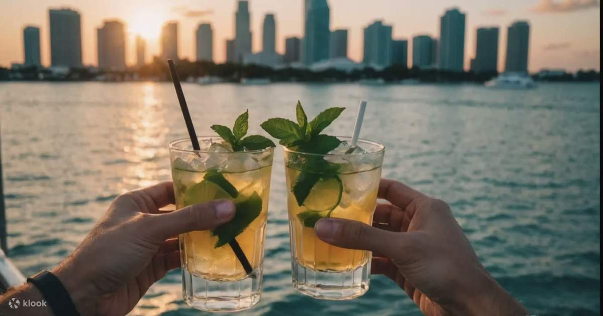 Miami skyline sunset cruise tour with mojito bar - Klook Australia