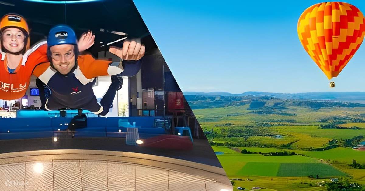 บอลลูนลมร้อนโกลด์โคสต์ + กระโดดร่มในร่ม iFLY ฟรี - Klook ประเทศไทย