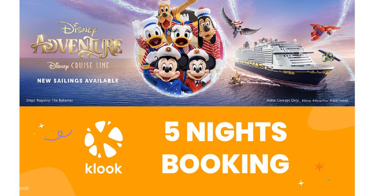 Crociera Disney Adventure di 5 notti da Singapore (dicembre 2025 ...