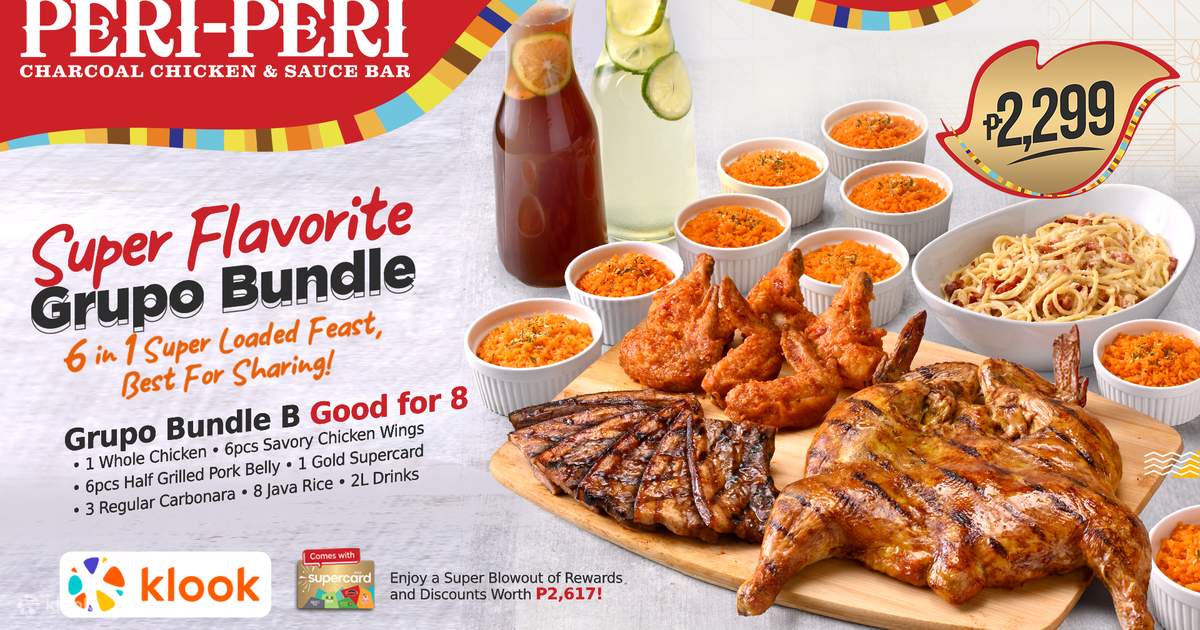 Peri-Peri Charcoal Chicken & Sauce Bar F&B Deals - Klook Australia