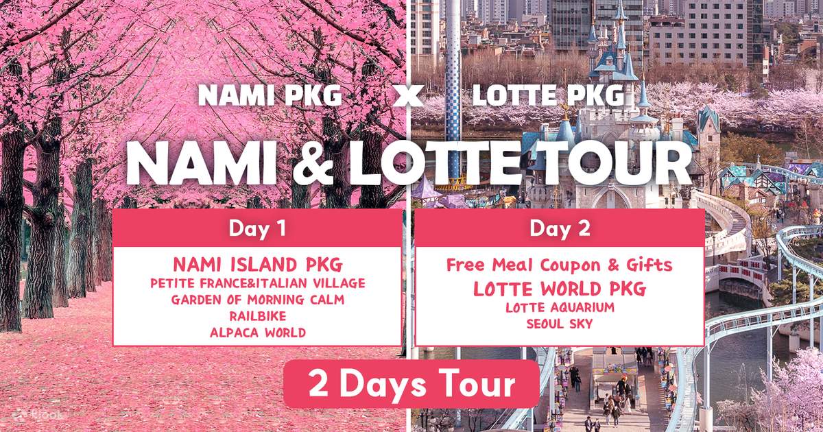 NAMI ISLAND & LOTTE WORLD TOUR - Klook Estados Unidos