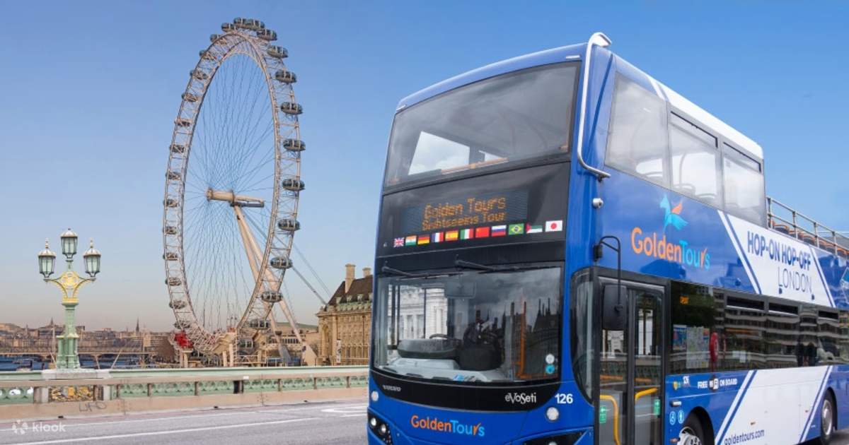 Bus hop-on hop-off London oleh Golden Tours dan tiket London Eye ...