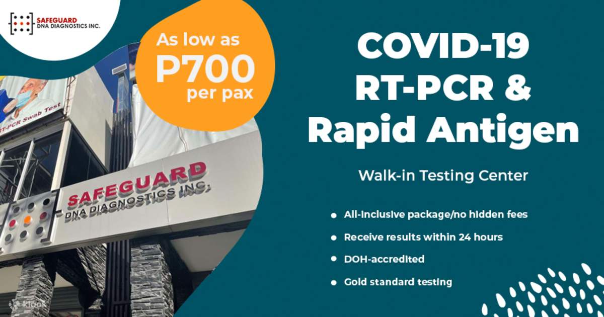 RT-PCR Affordable Testing Davao by Safeguard DNA Diagnostics Inc. (SDDI ...