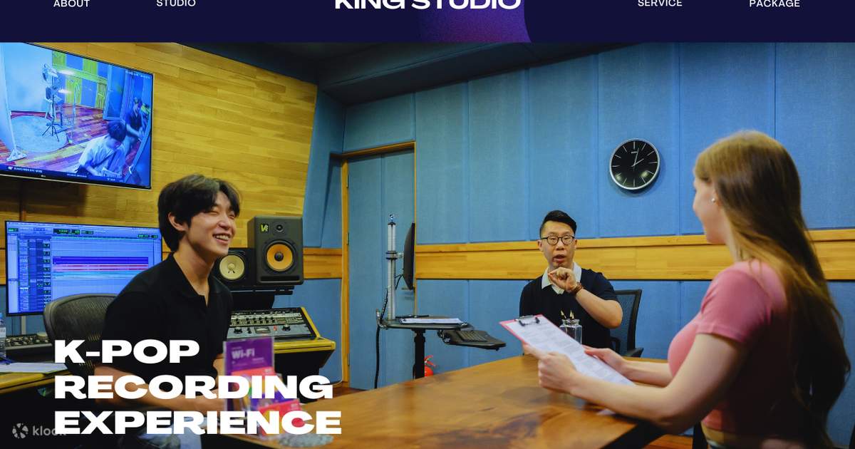 K-Pop Recording Experience at KING STUDIO on a trip to Korea - Klook ...