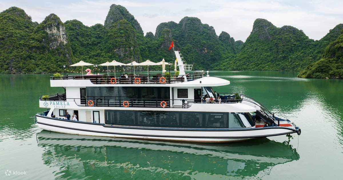 [Route 2] Ha Long Bay Day Tour by 5-Star Pamela Luxury Cruise - Klook ...
