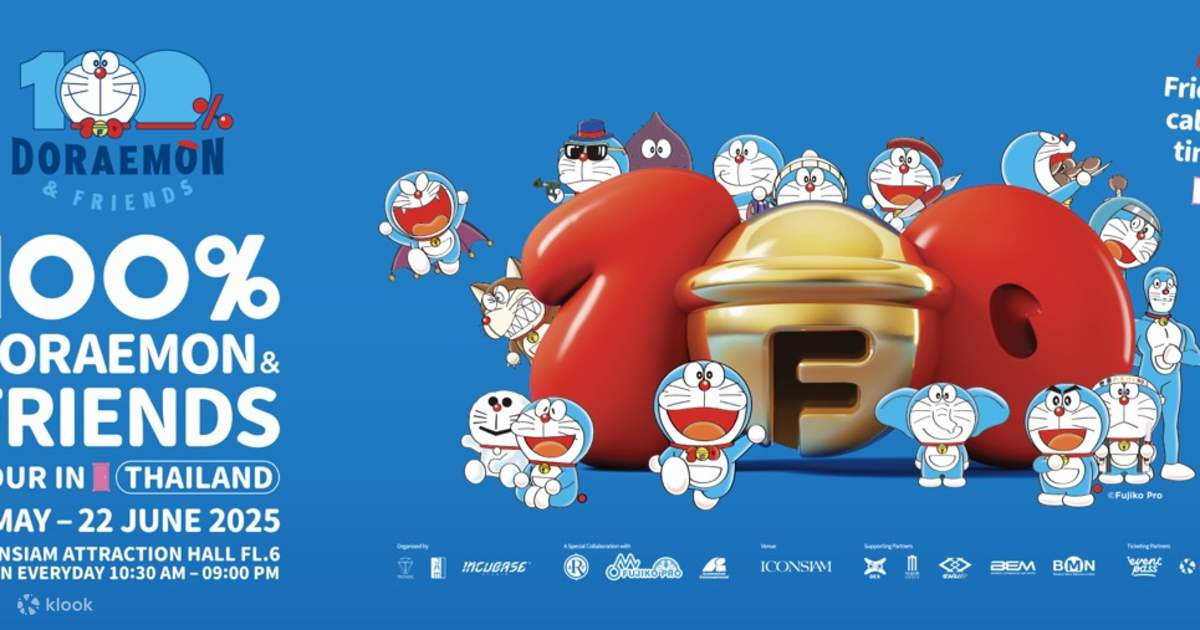100% TUR DORAEMON & TEMAN-TEMAN DI THAILAND - Klook Indonesia