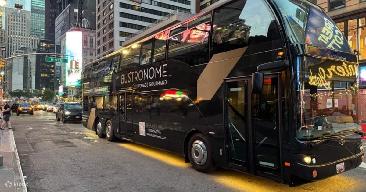 Bustronome Gourmet Meal Double Decker Tour in New York Bus Trip - Klook