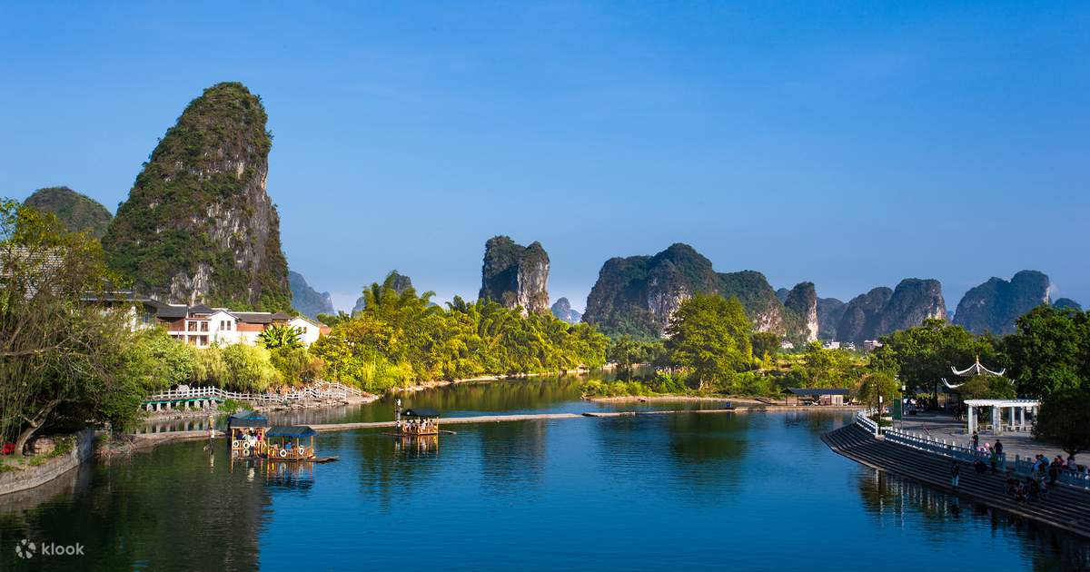 Guangxi Guilin Li River Cruise Yulong River Bamboo Raft Nanning ...