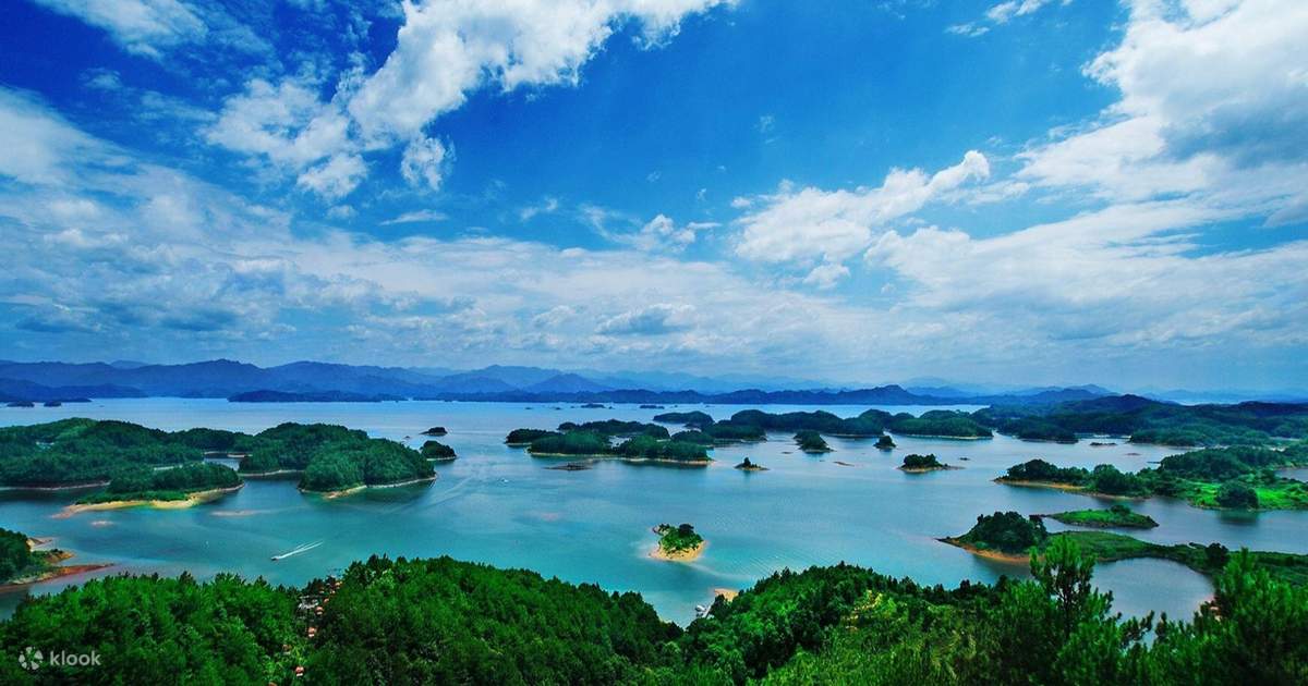 杭州千島湖桂花島一日遊(車觀農夫山泉工廠坐遊船新安江水電站毛竹源碼頭猴島富春山圖居廚具生活館杭州往返) Klook 客路