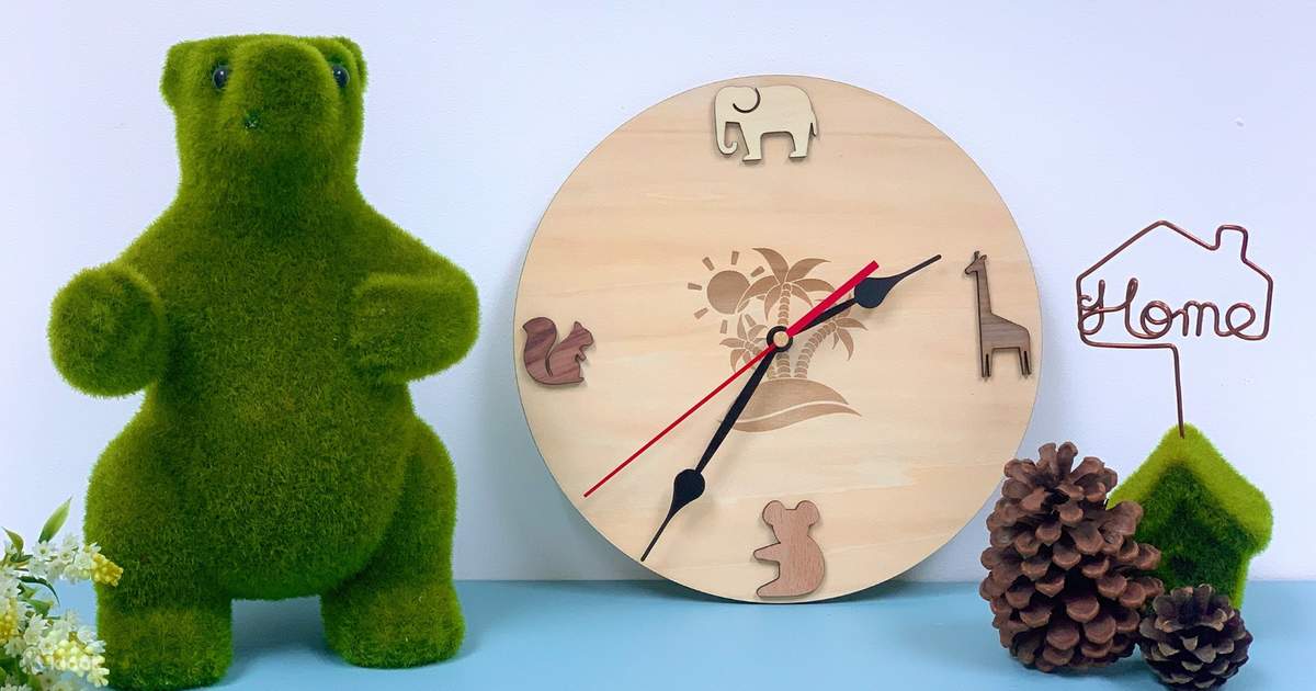 DIY Wooden Clock with Laser Cutting Workshop Experience - Klook Indonesia