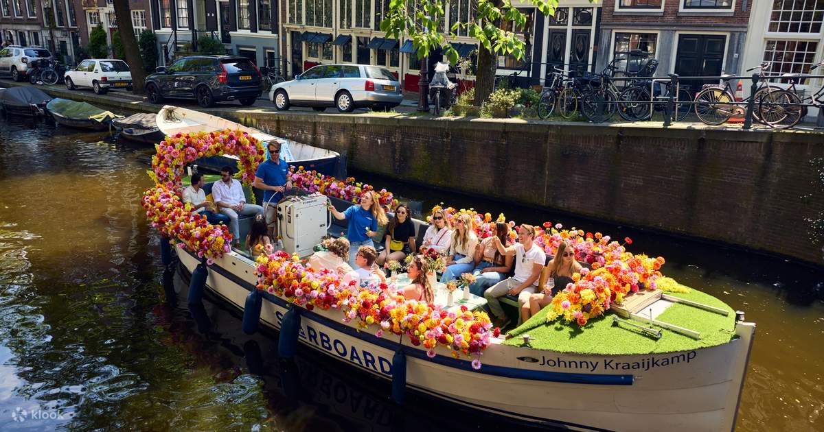 Flower Boat Canal Cruise with Local Guide in Amsterdam - Klook