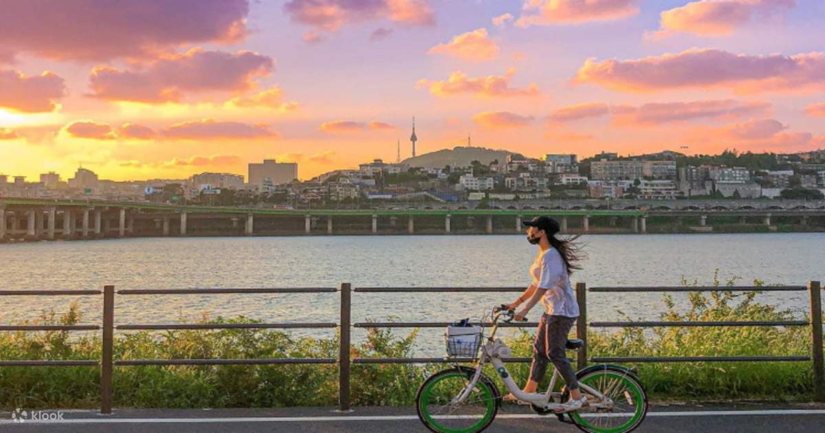 首尔汝矣岛樱花、汉江公园和日落游船 Klook客路
