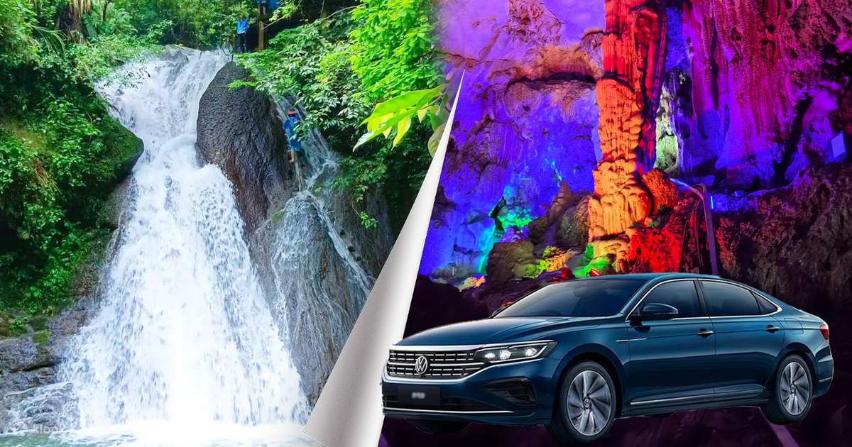 Tour en coche privado a las cascadas de Gudong de Guilin y a la cueva ...