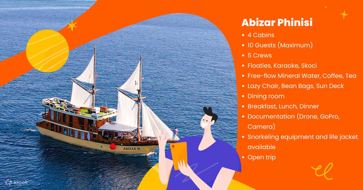 Abizar Phinisi Sailing Komodo Liveaboard Labuan Bajo - Klook