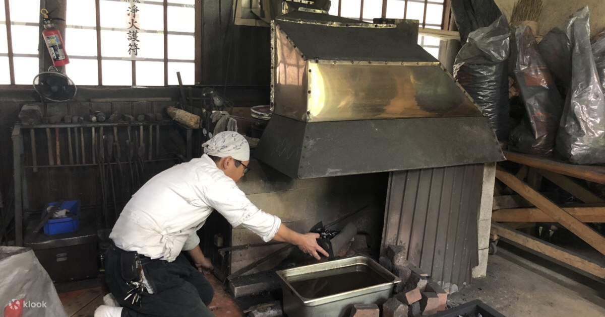 Sword Making Demonstration And Make Your Own Samurai Knife in Osaka ...