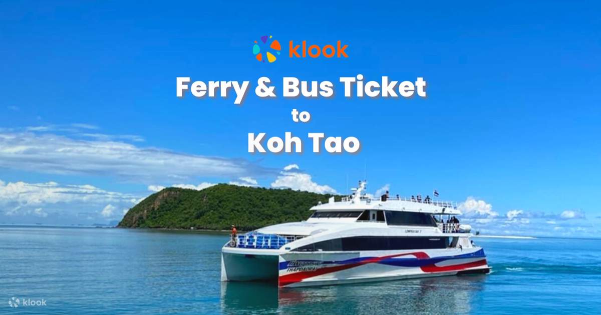 Billet aller simple pour le ferry et le bus Lomprayah entre Bangkok et ...