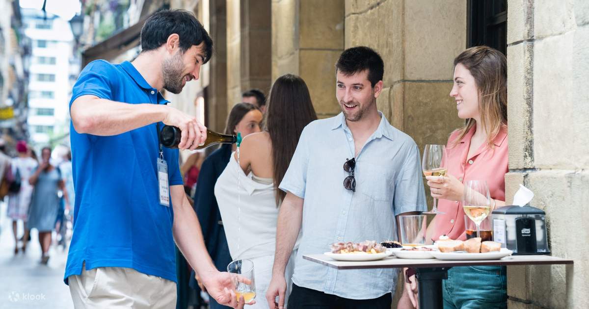 Chuyến tham quan nếm thử rượu vang Tây Ban Nha Pintxo ở San Sebastian ...