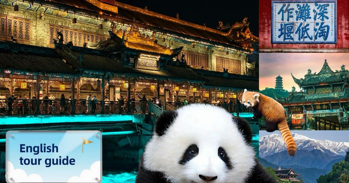 Sichuan Chengdu Giant Panda Park + Dujiangyan 1-day tour (English in ...