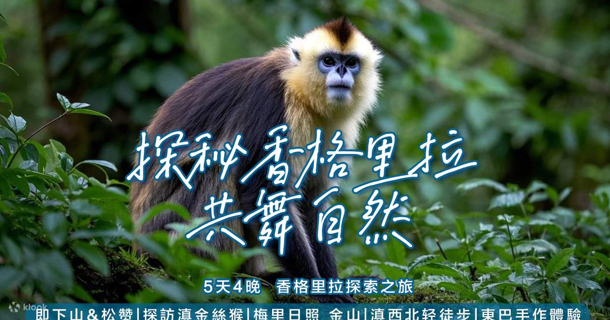 Yunnan luxury Shangri-La 5-day tour to explore the golden monkeys (Nixi ...