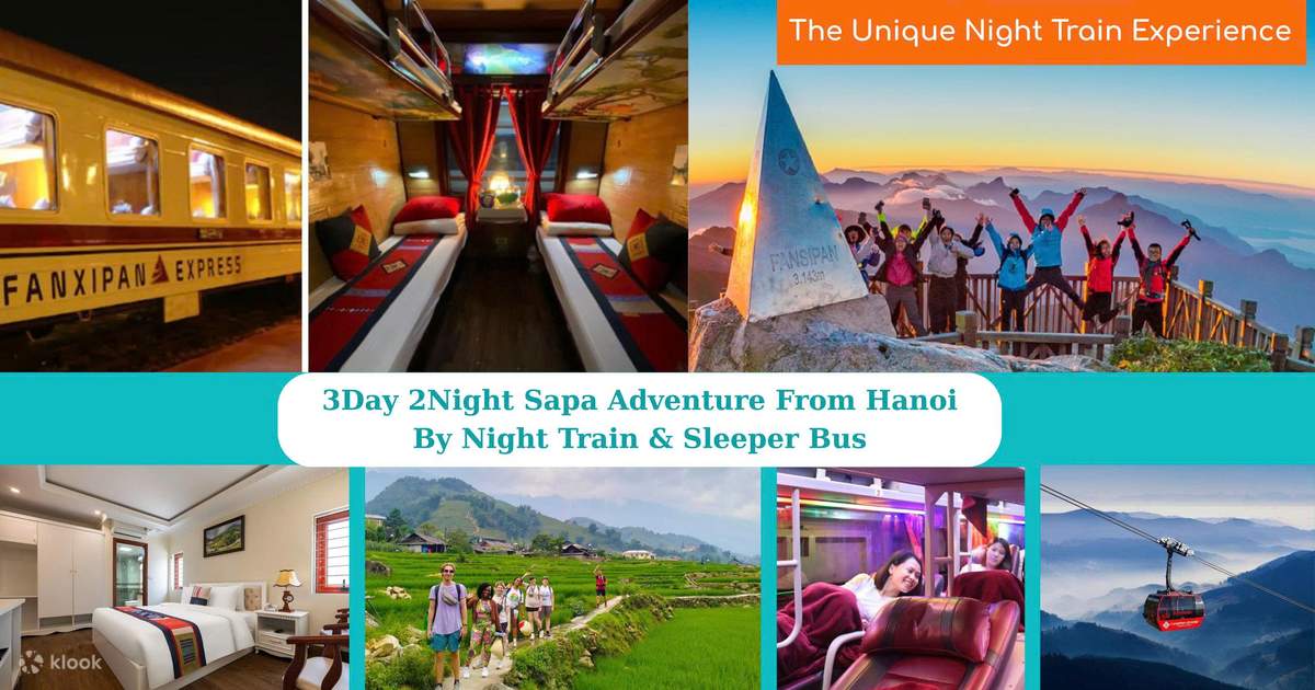 3D2N Sapa Adventure Tour from Hanoi by Night Train & Sleeper Bus ...
