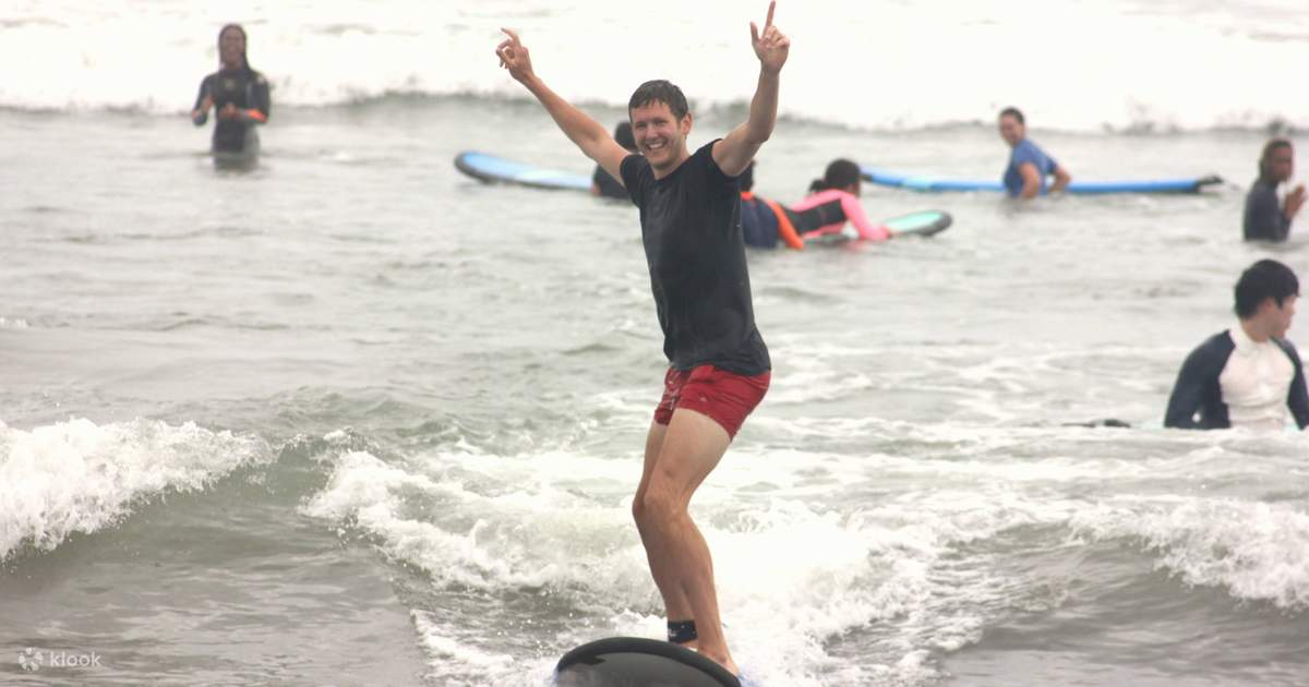 Surfing Lesson at Legian Beach by 7Surf Bali - Klook Singapore
