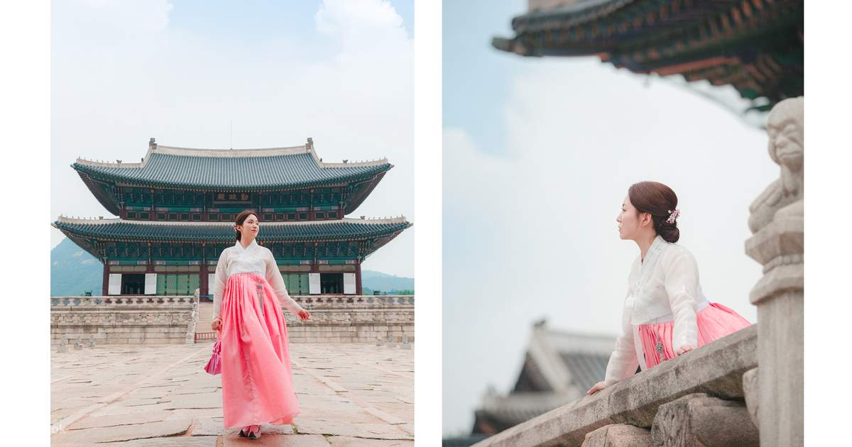 Traditional Hanbok Photoshoot at Gyeongbokgung Palace | Seoul - Klook