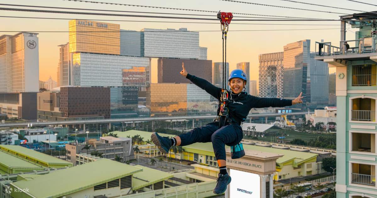 Macau Zipcity - Asia Pacific first urban zipline attraction - 클룩 KLOOK 한국