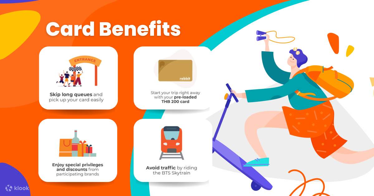บัตรแรบบิท (Rabbit Card) สำหรับโดยสารรถไฟฟ้าบีทีเอส - Klook ประเทศไทย