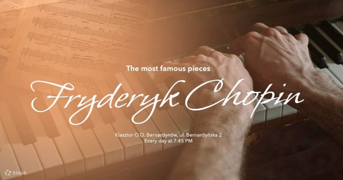 Fryderyk Chopin Most Famous Works piano concert in Krakow - Klook Australia