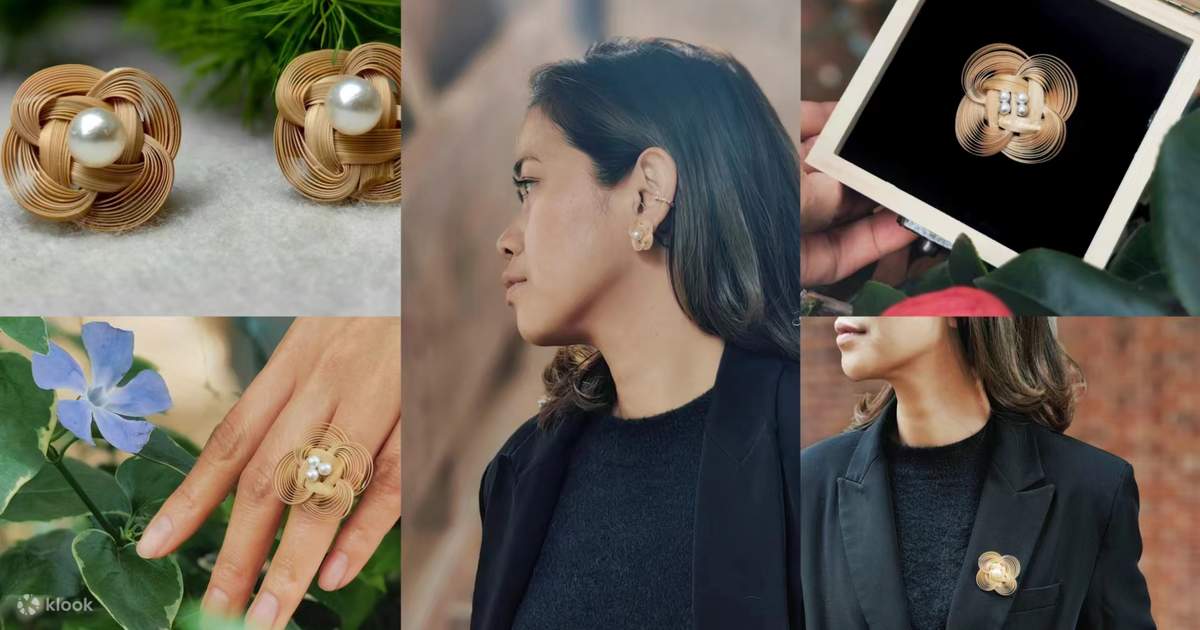 Bamboo Weaving Jewelry Workshop（brooch/ring/earring） - Klook Singapore