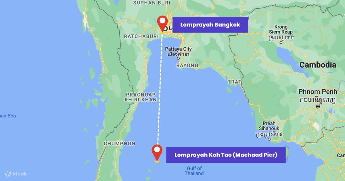 Lomprayah One Way Ferry & Bus Ticket between Bangkok and Koh Tao - Klook