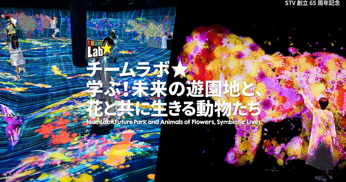 teamLab Future Park and Animals of Flowers, Symbiotic Lives Sapporo ...