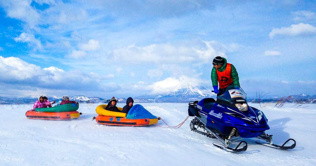 Hokkaido Snowmobile & Ranch Day Tour | Noboribetsu Jigokudani (Hell ...