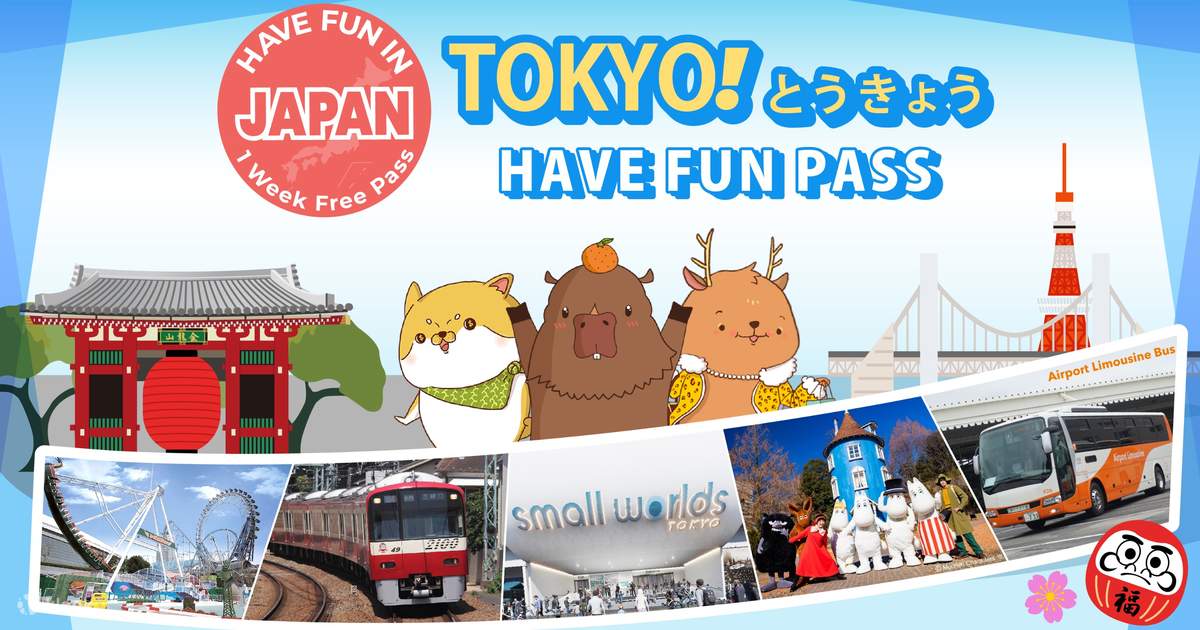 Have Fun in Tokyo Pass 1 Week Free Pass - Klook