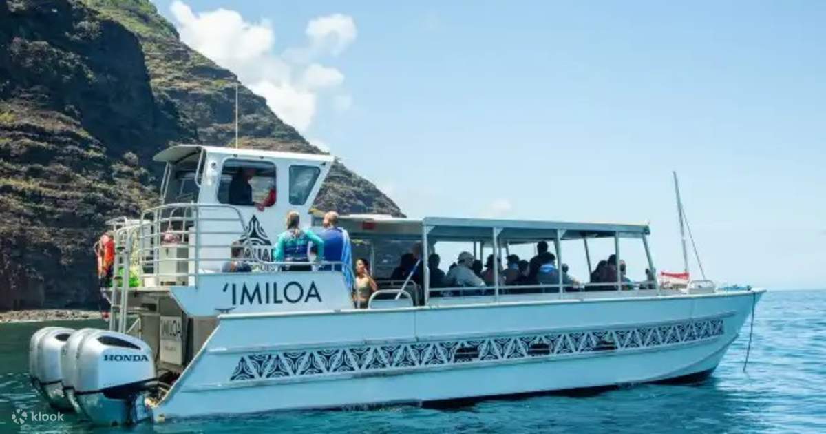 Imiloa Express Na Pali Coast Morning or Sunset Boat Tour in Hawaii ...